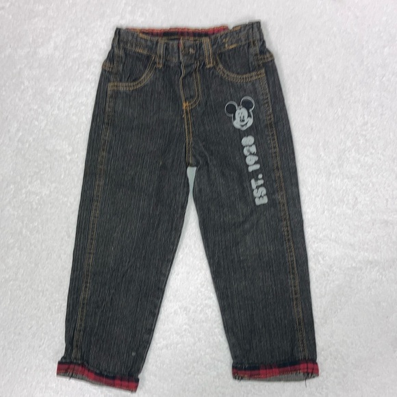 Disney | Bottoms | Vintage Disney Mickey Mouse Denim Jeans Toddler 24m ...